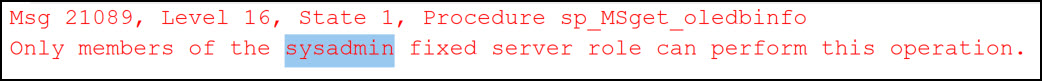 The challenges for least privilege: When sysadmin is still required in Microsoft SQL Server ...