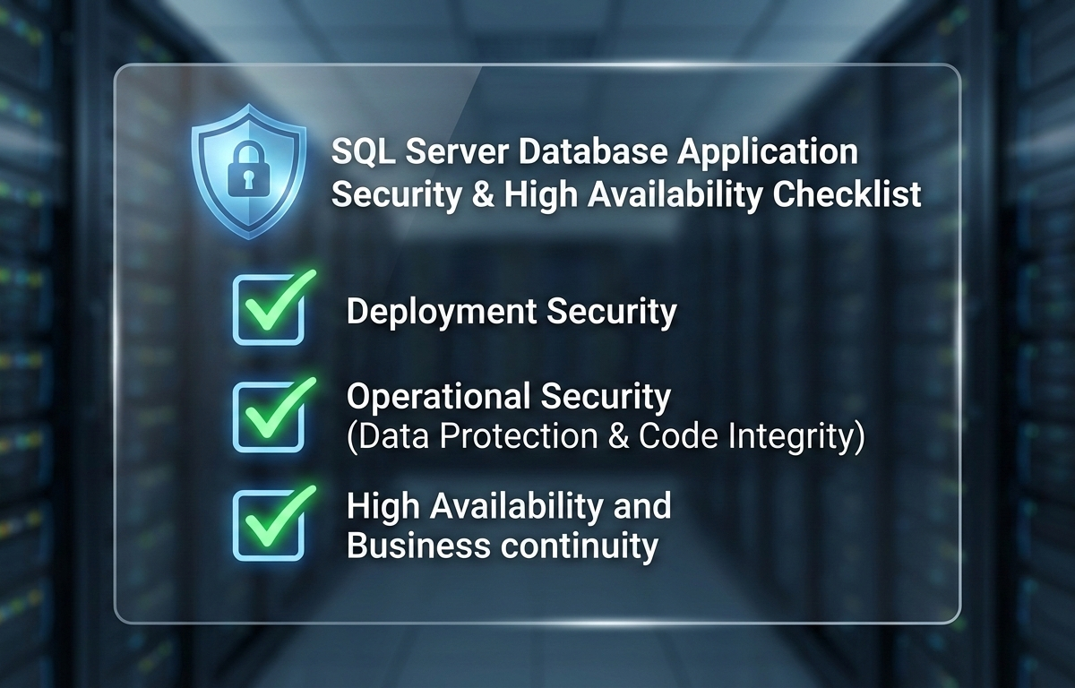 The SQL Server Database Application Security & High Availability ...